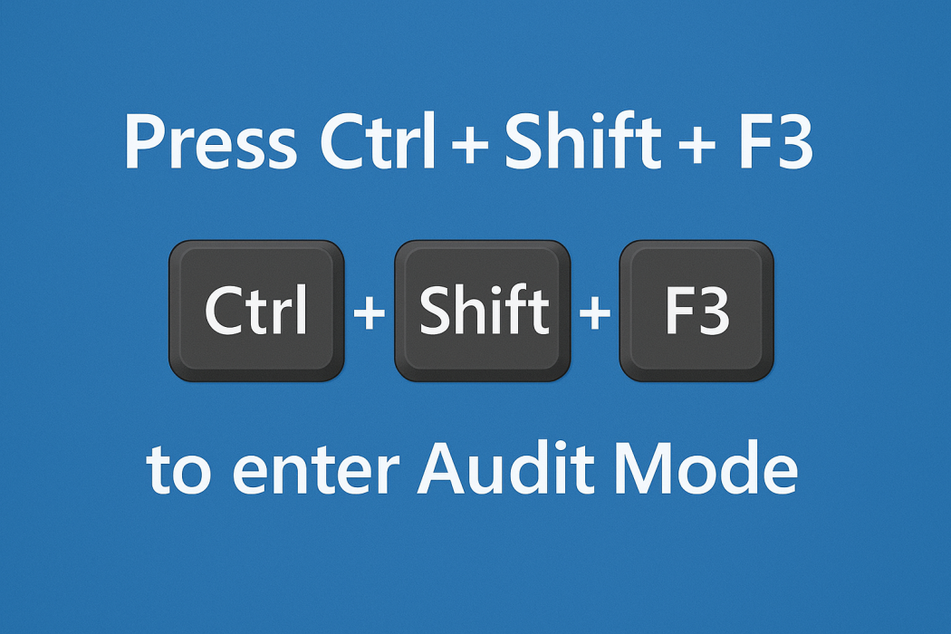 How to Use Audit Mode in Windows 11 OOBE to Update a Device Without ...